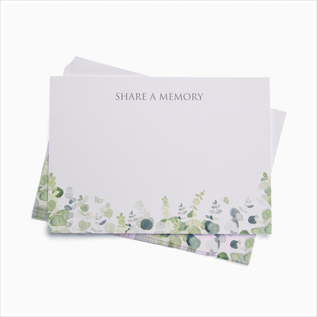 Eucalyptus Funeral Memory Table Collection – Angel & Dove