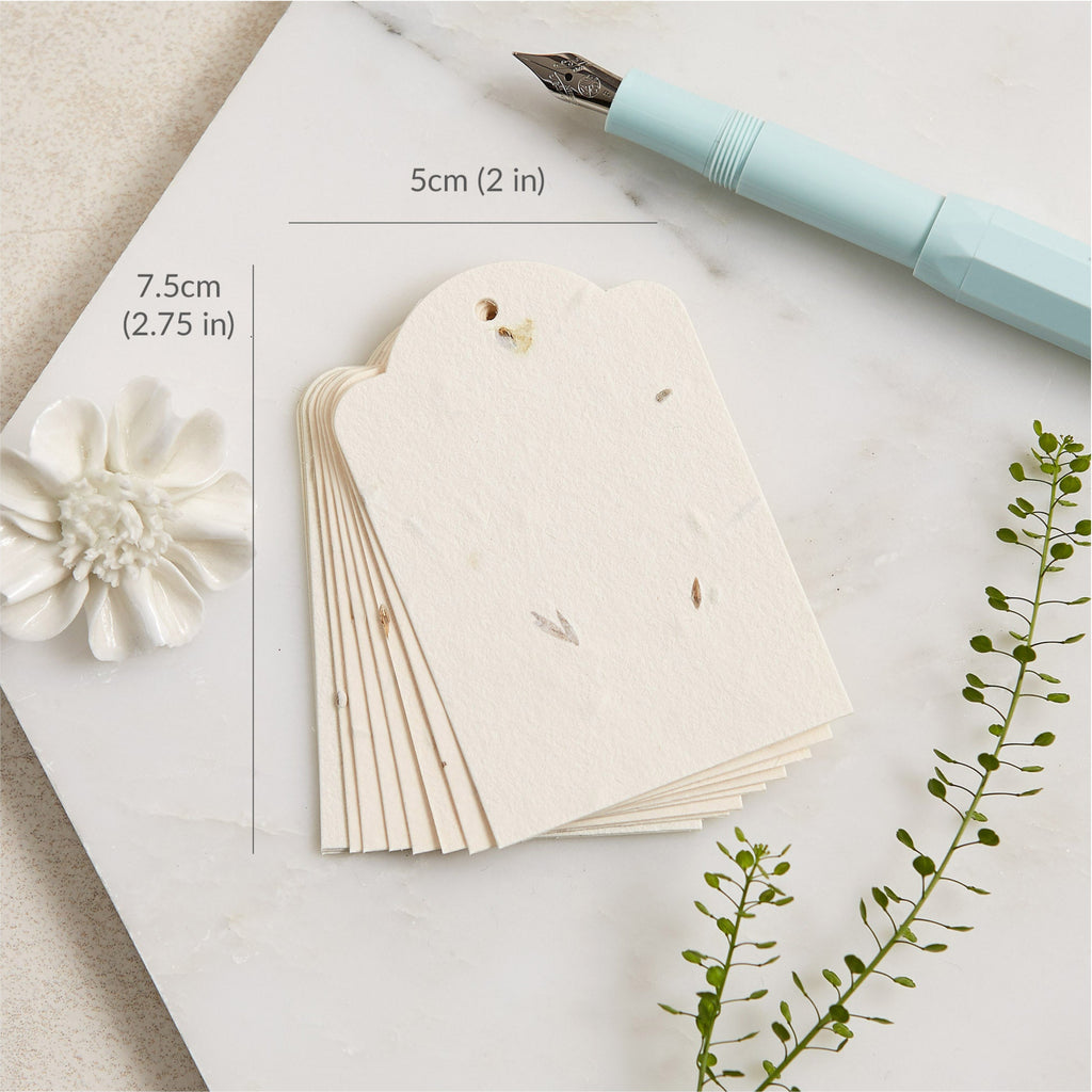 10 Plantable Wildflower Seed Paper Message Tags – Angel & Dove