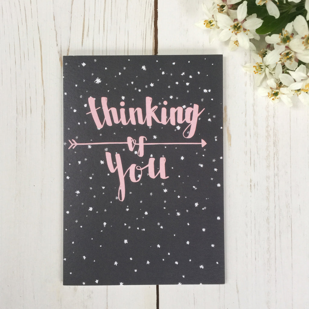 Thinking of You Stars Sympathy Card – Angel & Dove