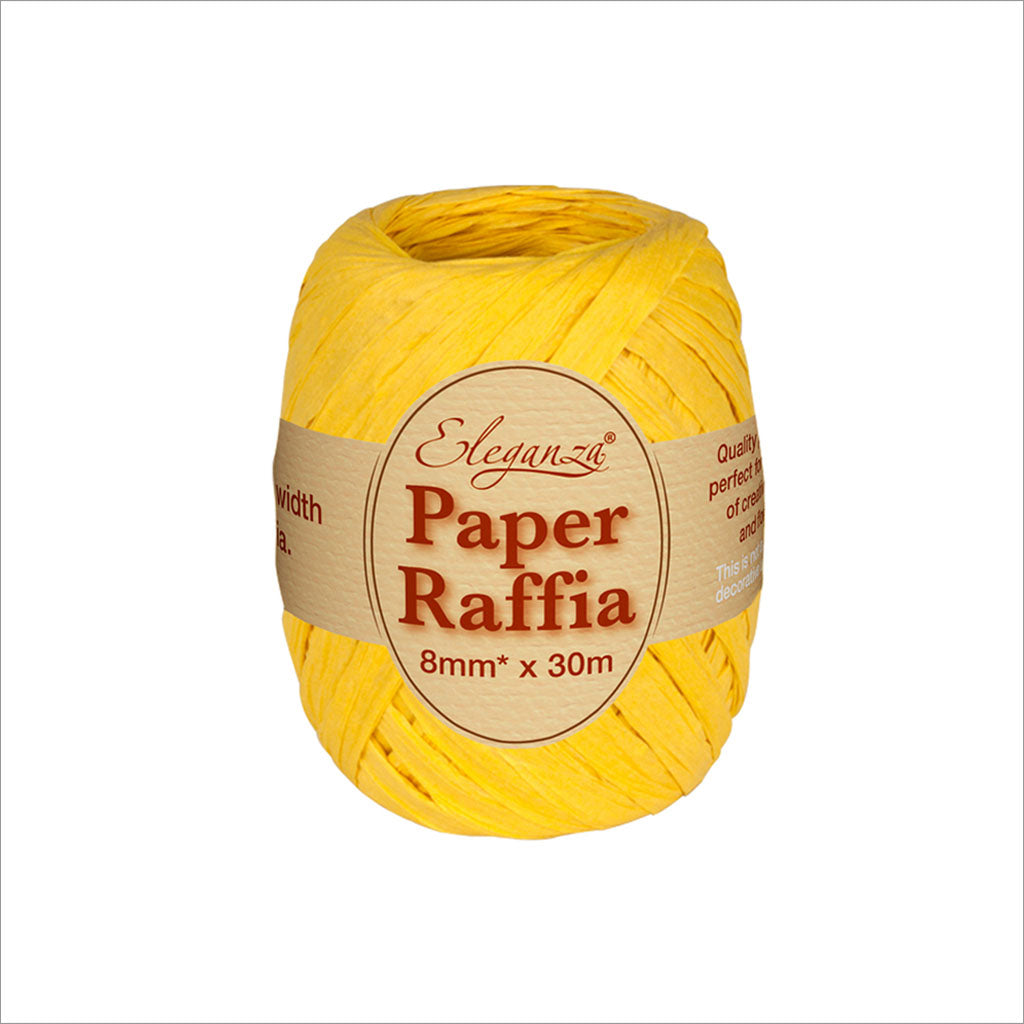 Yellow Biodegradable Paper Raffia Balloon String 30m – Angel & Dove