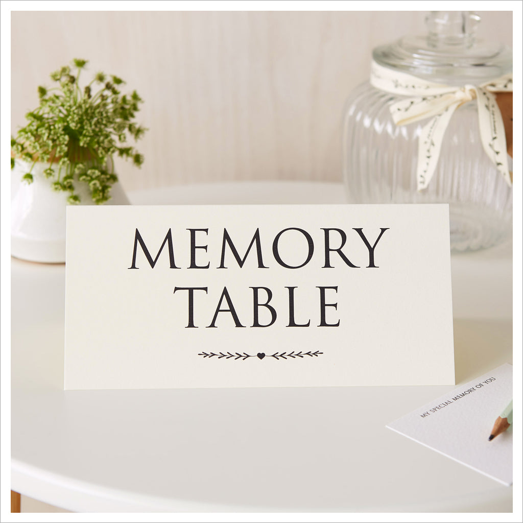 A5 Luxury Ivory Memory Book & 2 Sign Set for Funeral Memory Table ...